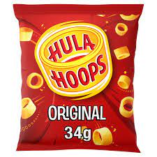 Hula Hoops Original | Box of 32 Packets (34g) | Netcrisps - NetCrisps
