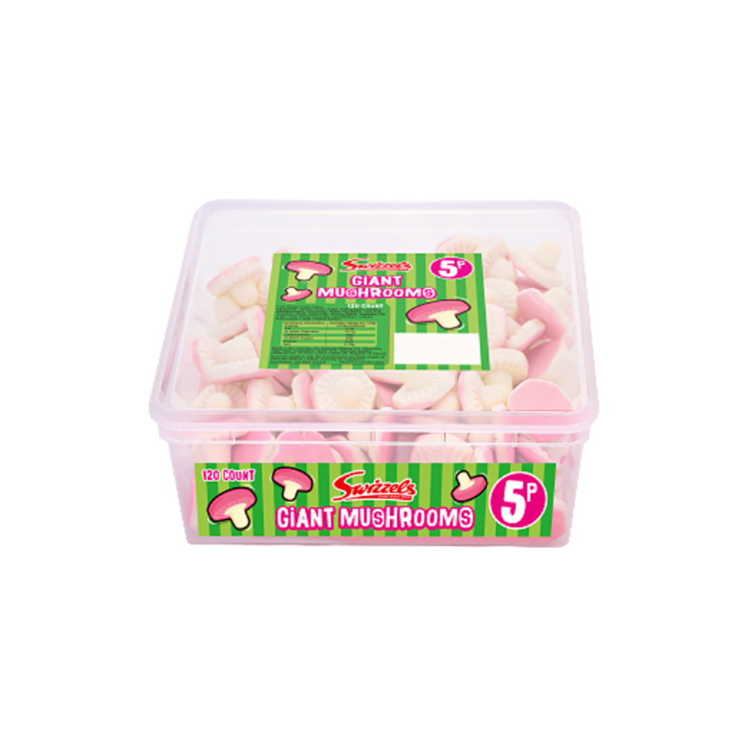 Swizzels Fun Gums Giant Foam Mushrooms | 120 Count | Netcrisps — NetCrisps