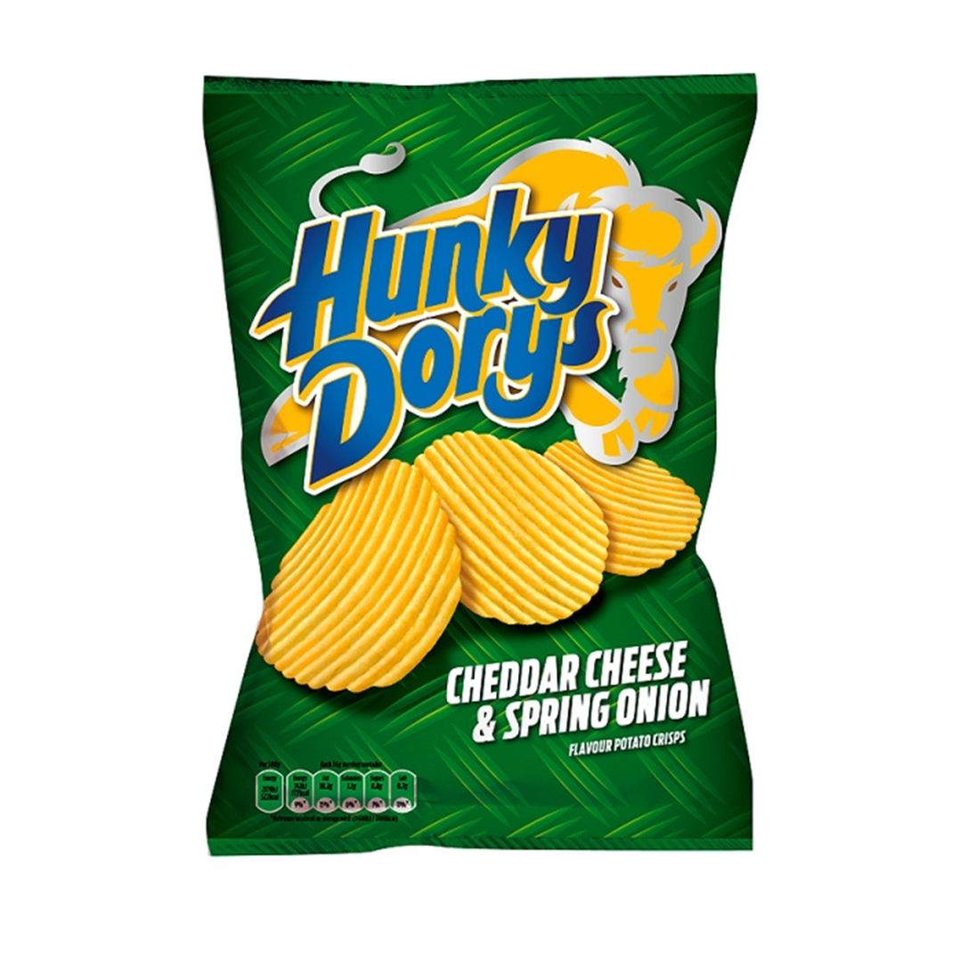 Hunky Dory Cheese & Onion | Box of 12 Packets (135g) | Netcrisps ...