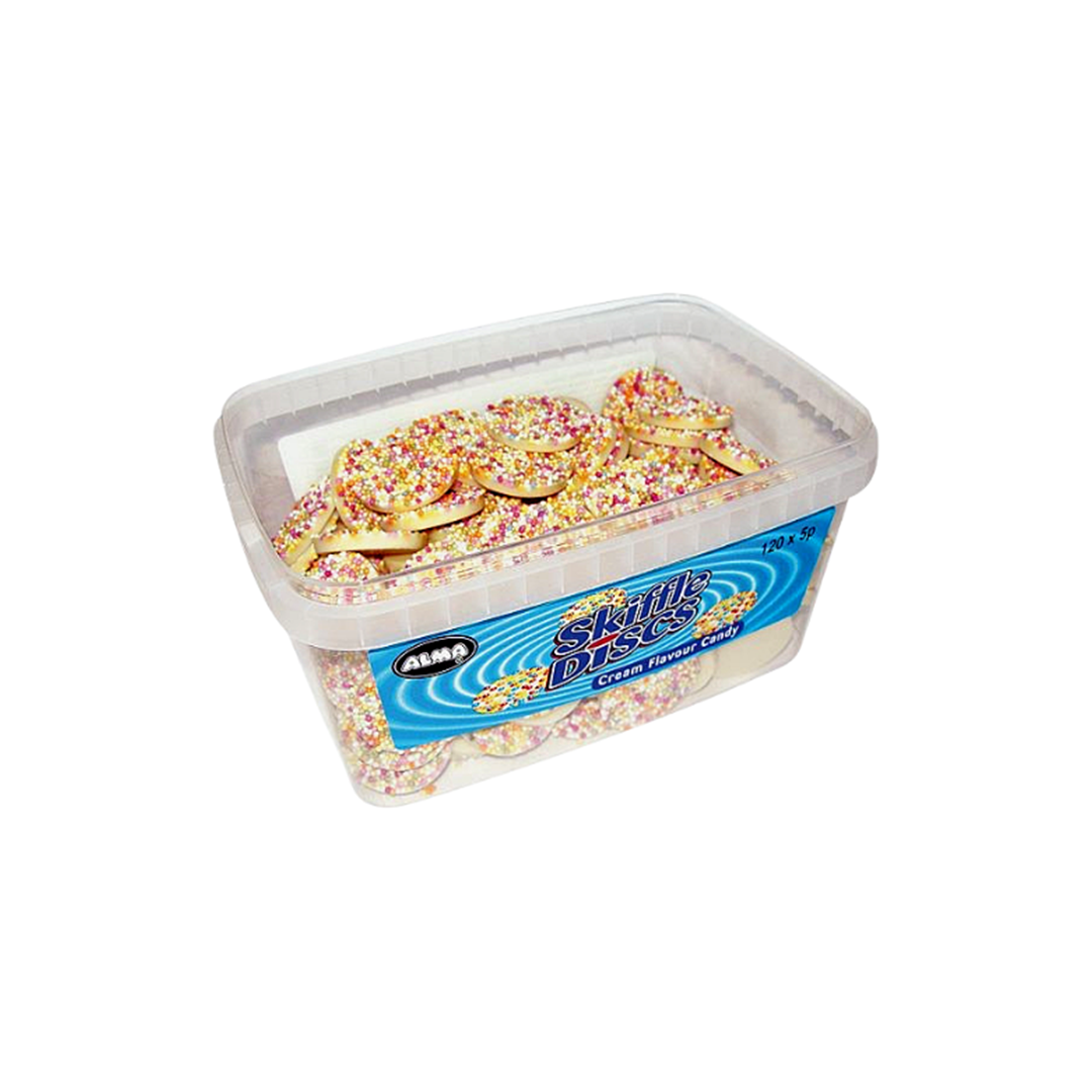 Alma White Chocolate Skiffle Discs | 120 Pieces | Netcrisps — NetCrisps